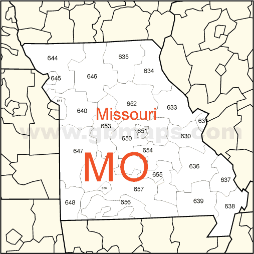 American State Boundary Maps From Illinois To Missouri American State Boundary Maps From Illinois To Missouri